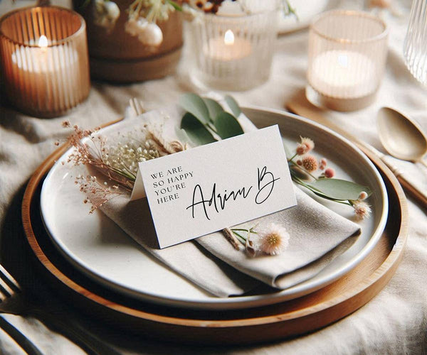 Place Card Printing - Connie & Joan